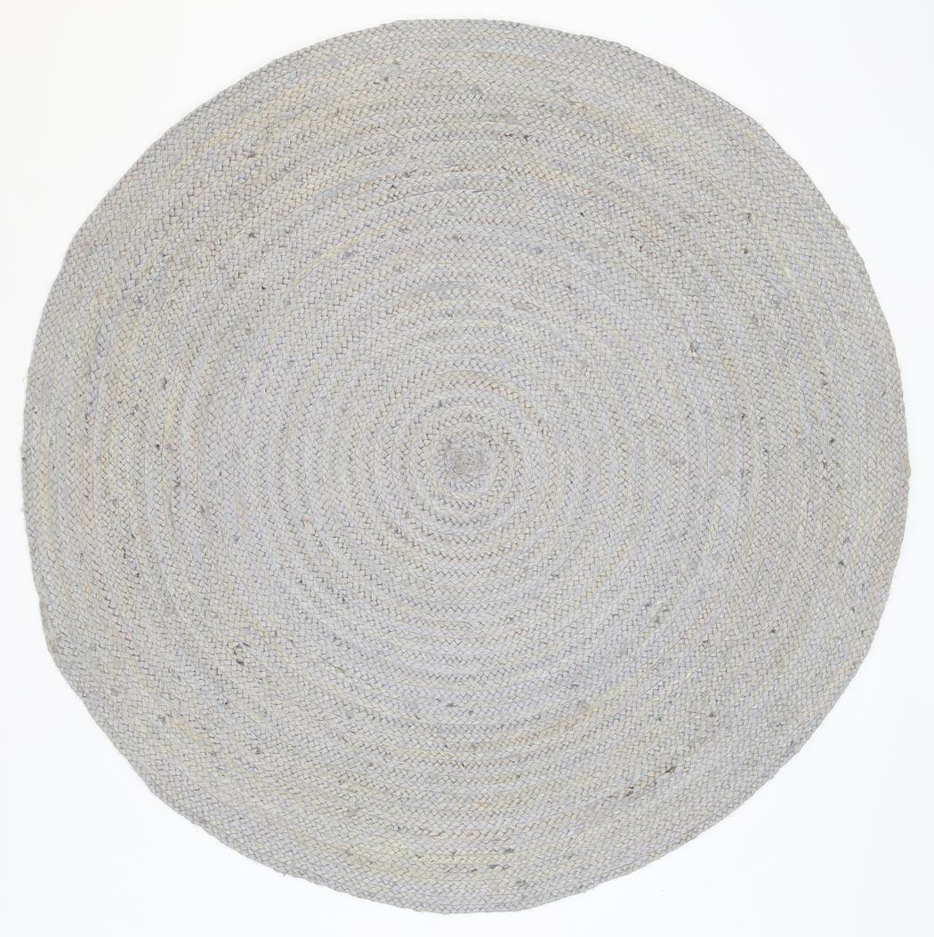 Organica Silver Jute Round Rug – VOGUE RUGS